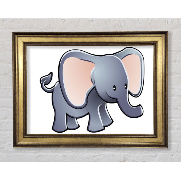 Ophelia & Co. Großohriger Elefant Weiß - Druck | Wayfair.de